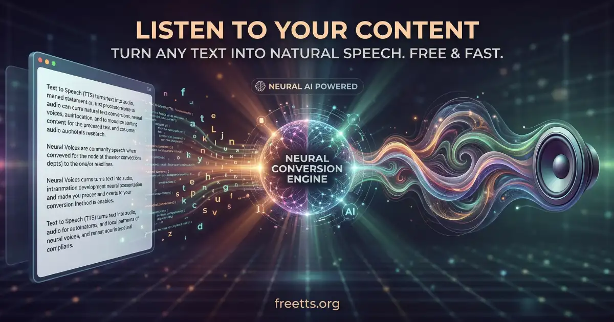 Free English Text to Speech — 130+ AI Voices | FreeTTS | FreeTTS